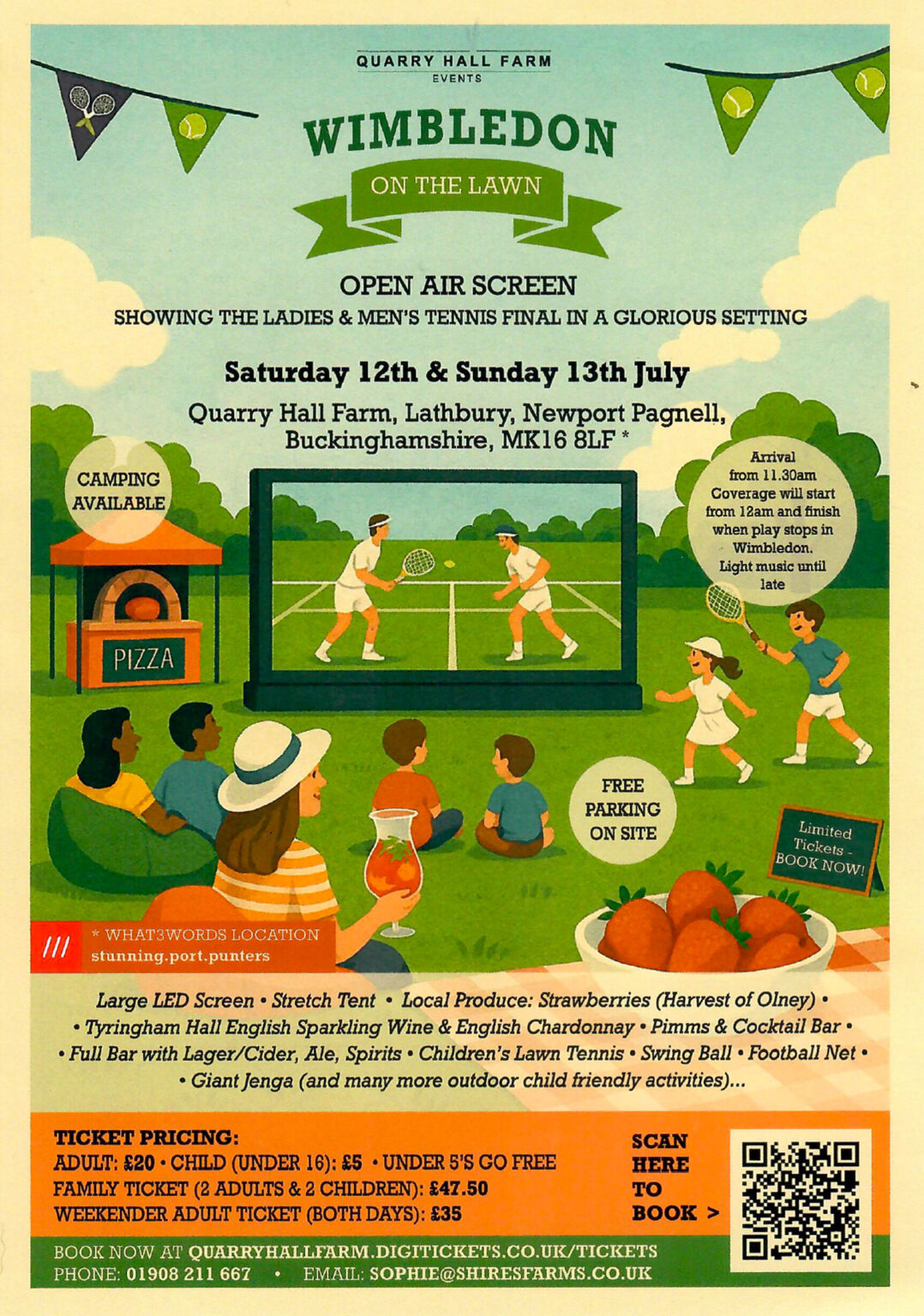 Wimbledon on the Lawn - Quarry Hall Farm